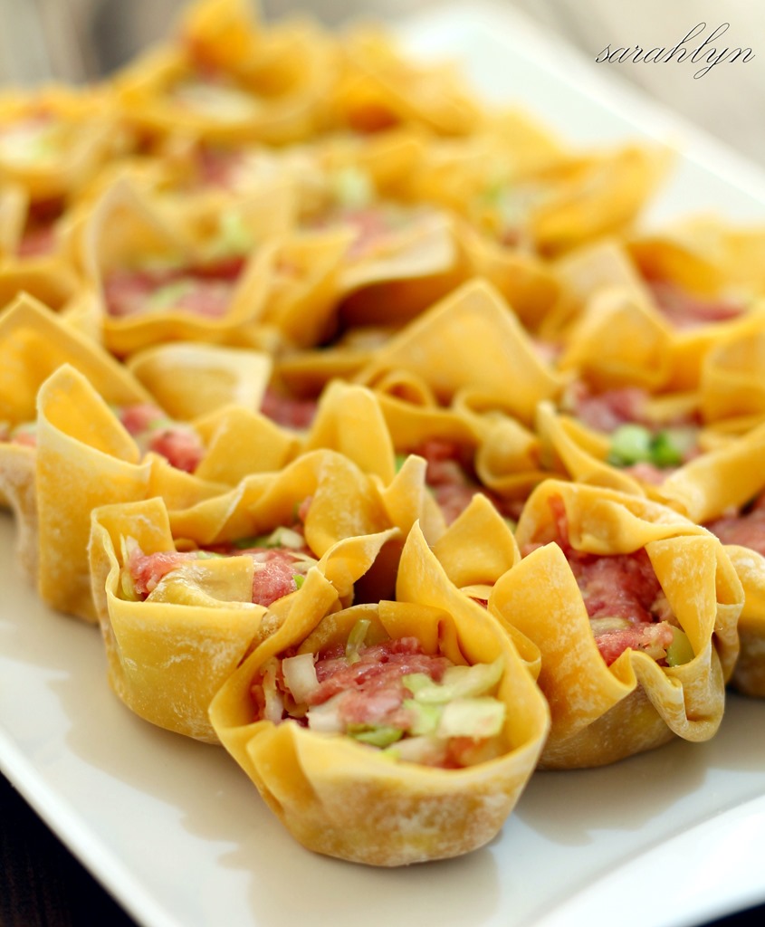 Steamed Pork Dim Sum with Sesame Dressing | Sarahlyn's Kitchen